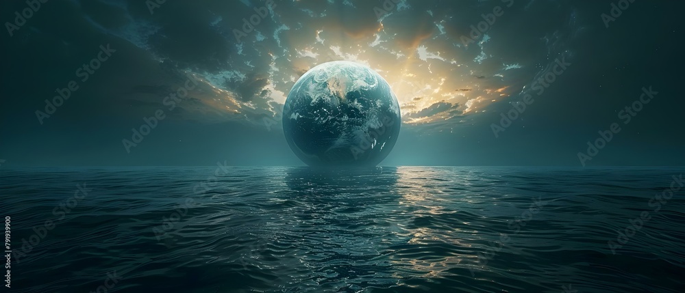 Warning Signs of Earth's Decline Due to Climate Change. Concept Extreme ...