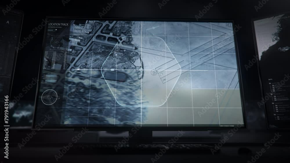 Security scanning system broadcasting live feed from a satellite ...