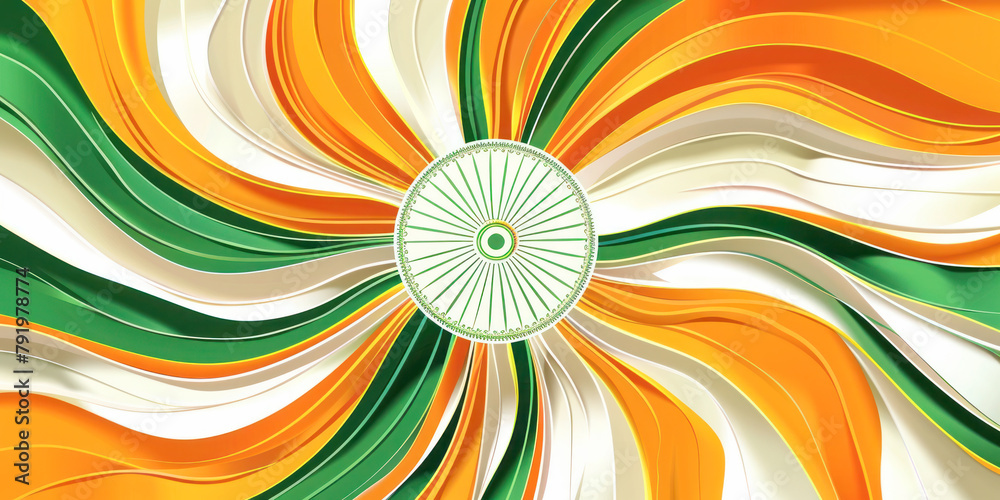 A visual representation of India's Independence Day, featuring an ...
