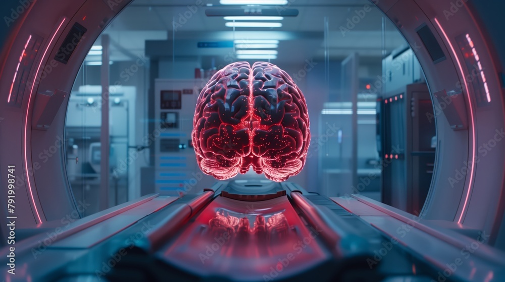 Neuroscience Laboratory, a detailed 3d rendering of the mouse brain ...