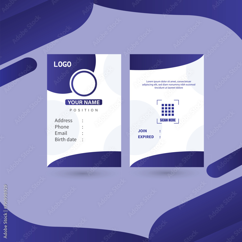 Id card background design for Corporate identity Stock Vector | Adobe Stock