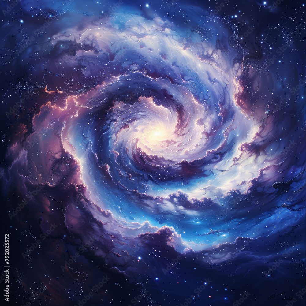 Celestial Heartbeat Exploring the Core of a Galactic Wonder Stock ...