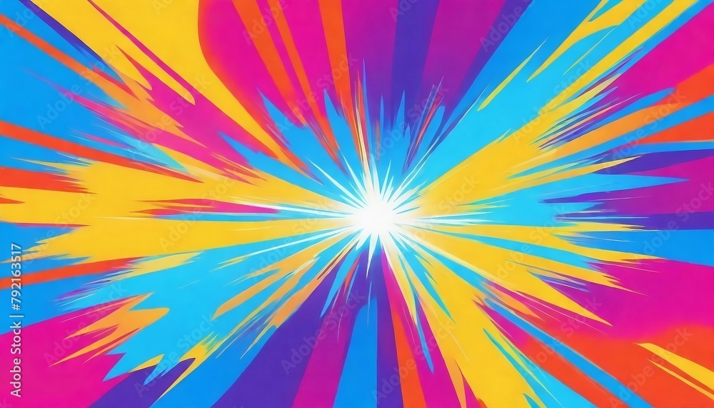 Abstract pop background with explosion of colors to the beat created ...