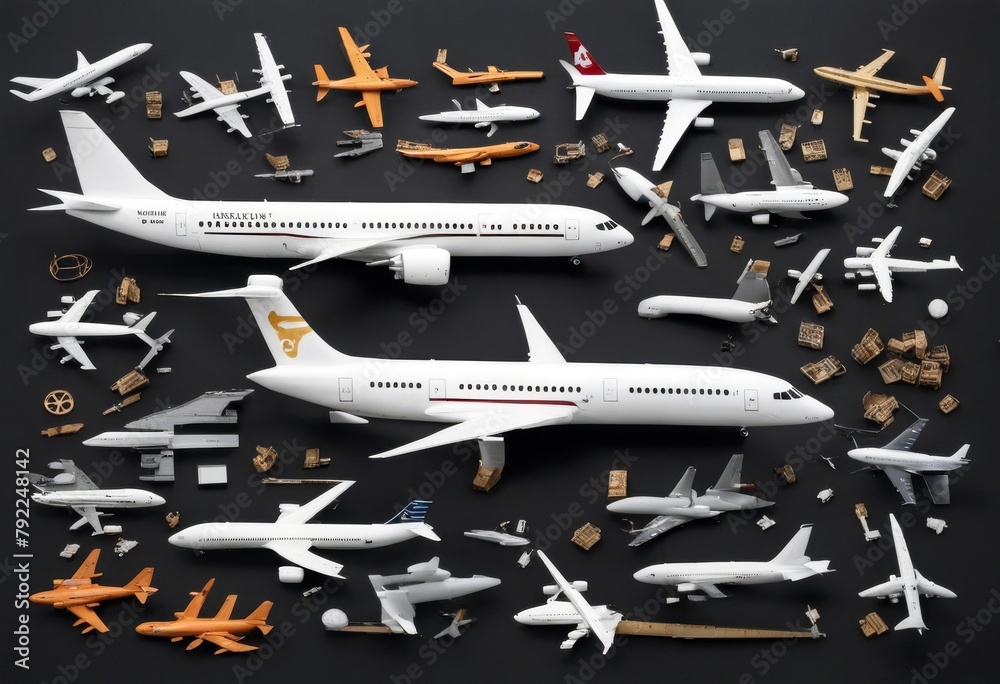 Foto de 'model aircraft background empty black view industry top ...