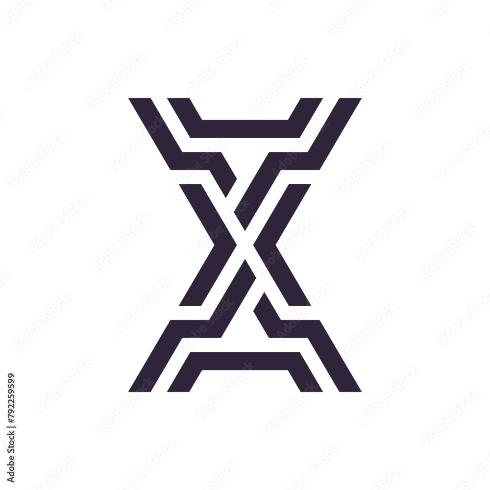 Monogram X. Design vector X logo. Monogram initial letter mark X logo ...