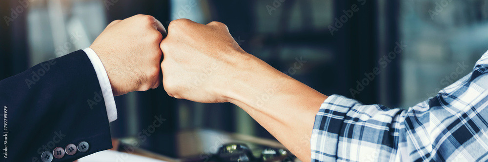 Banner template Partner Business Trust Teamwork Partnership. Industry ...