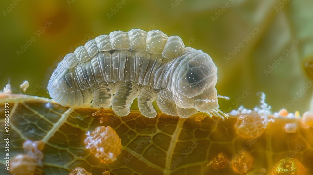 A microscopic image of a tardigrade in its resilient dehydrated state ...