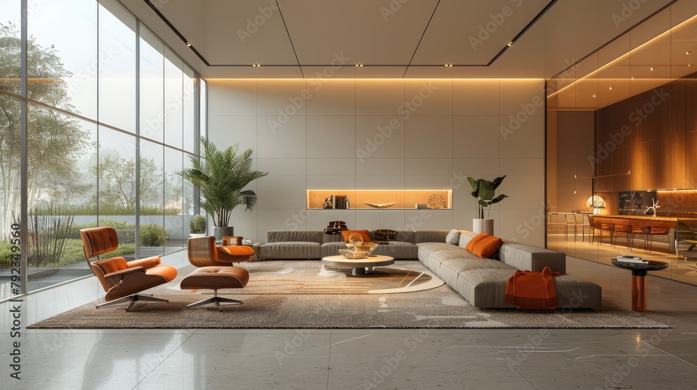 Modular Furniture Arrangement: The use of modular furniture allows for ...