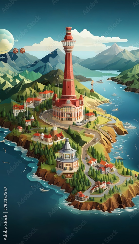 Interactive travel infographic map showing top tourist destinations ...