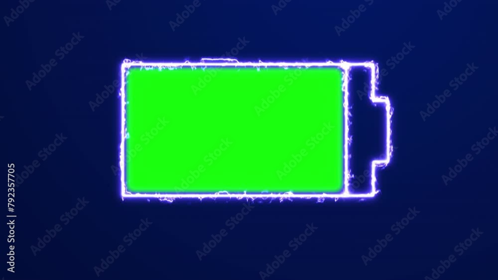 Vidéo Stock Energy charge phone screen icon. Device battery charging ...