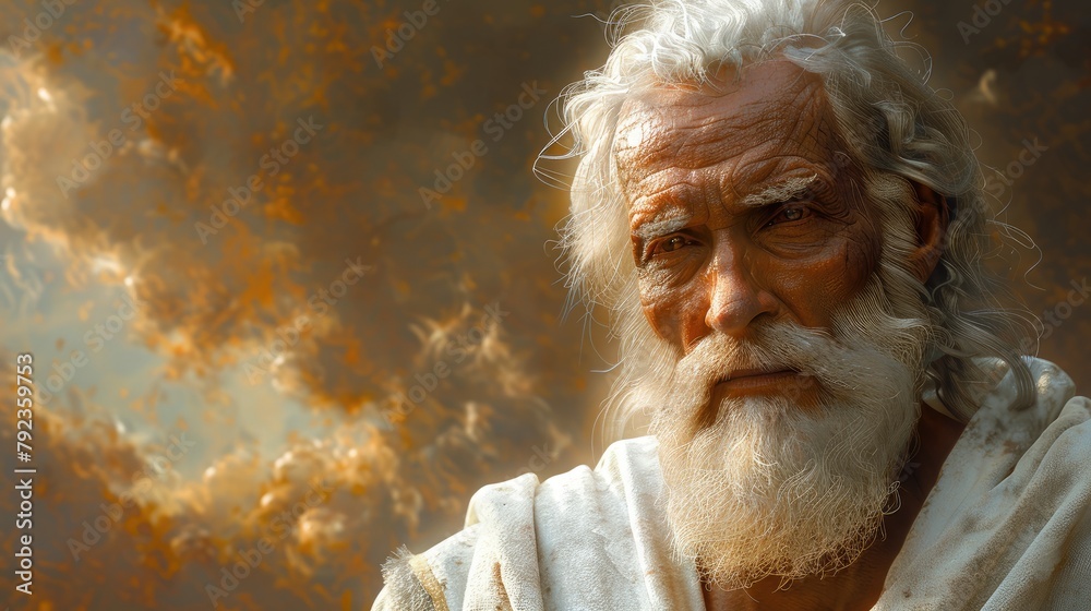 full body potrait of enoch the man who walked with god in the bible and ...