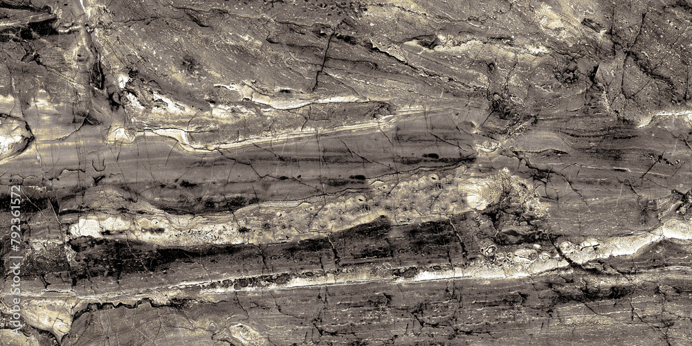 Grey marble texture background with brown vines on surface. vitrified ...