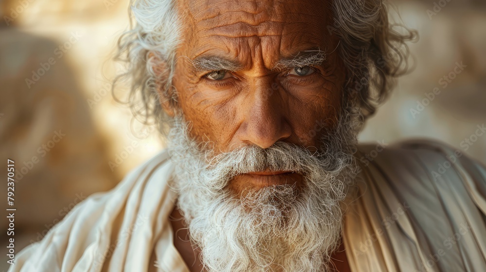 full body potrait of enoch the man who walked with god in the bible and the grandfather of noah ...