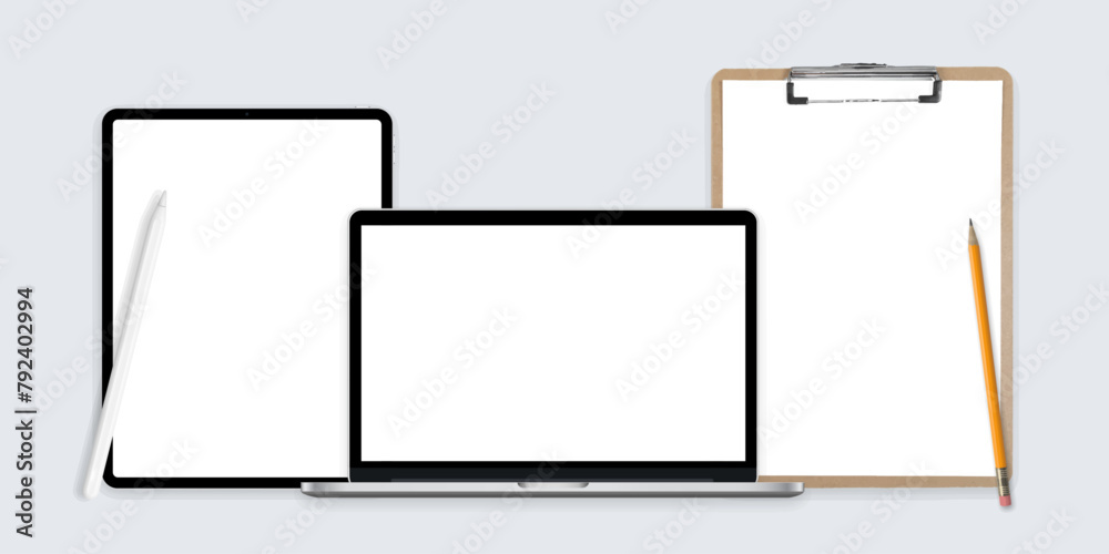 Tablet mock, Notebook mockup, Laptop mock up, Vector shapes, Device ...