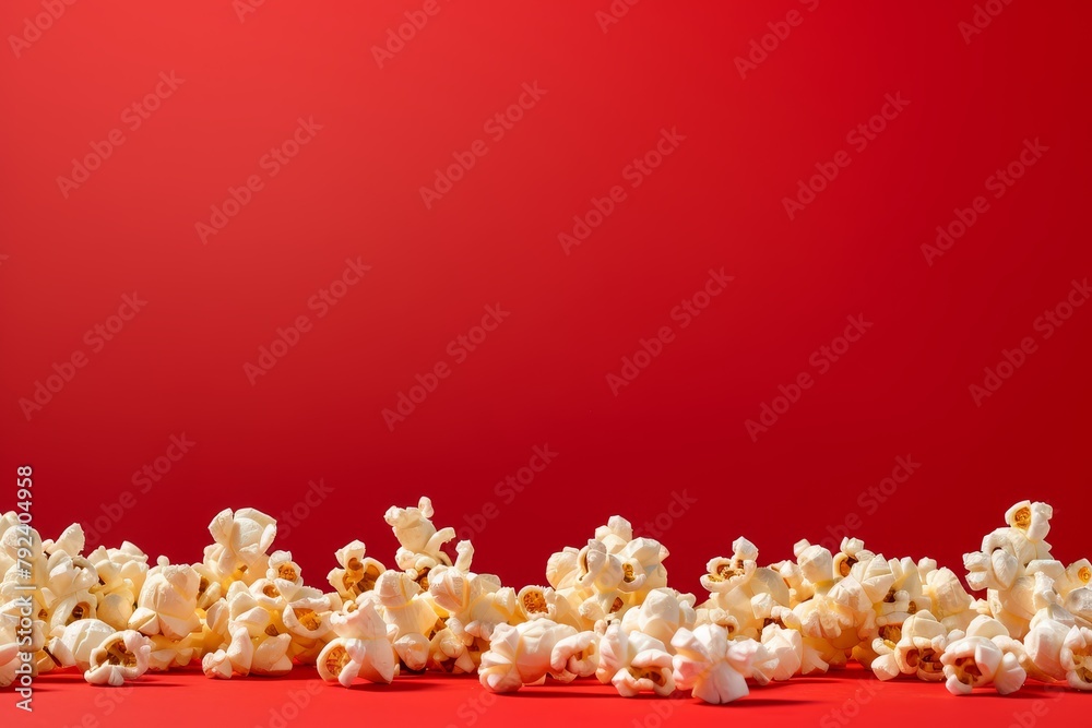 Savory popcorn on red background Popcorn border clip included Cinema ...