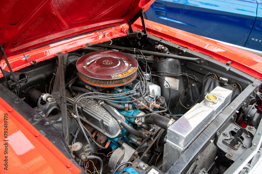 ford mustang horse muscle car motor engine ancient american vintage ...
