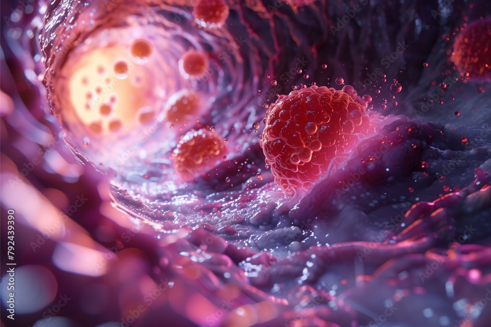 The progression of cancer in the uterus, highlighting how cells change ...