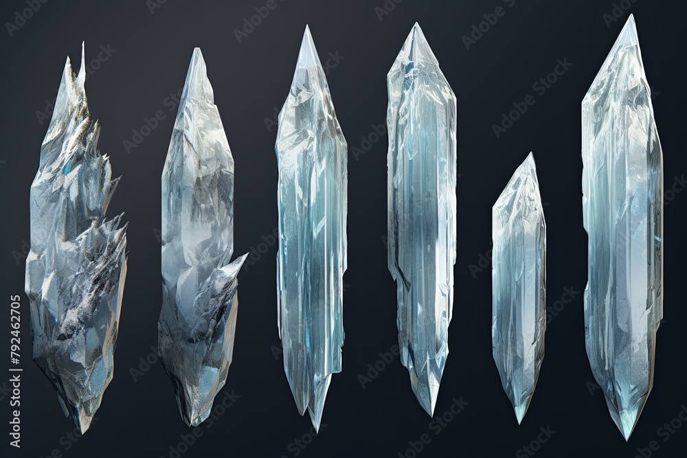 Glacial Ice Texture Packs: Stunning Ice Shard Bullet Points for ...