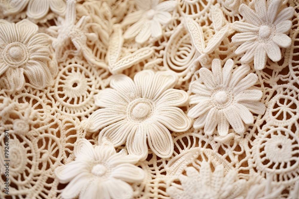 Crochet Lace Bridal Backgrounds: Tactile Fabric Surface Designs Stock ...