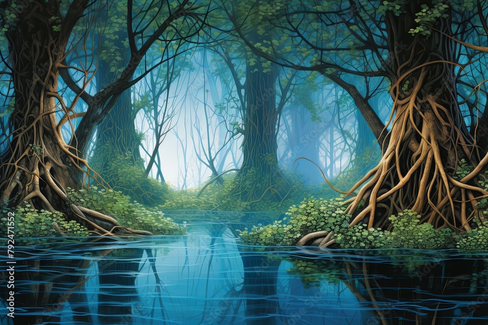 Underwater Oasis Mangrove Swamp Educational Panels - Dive into an ...