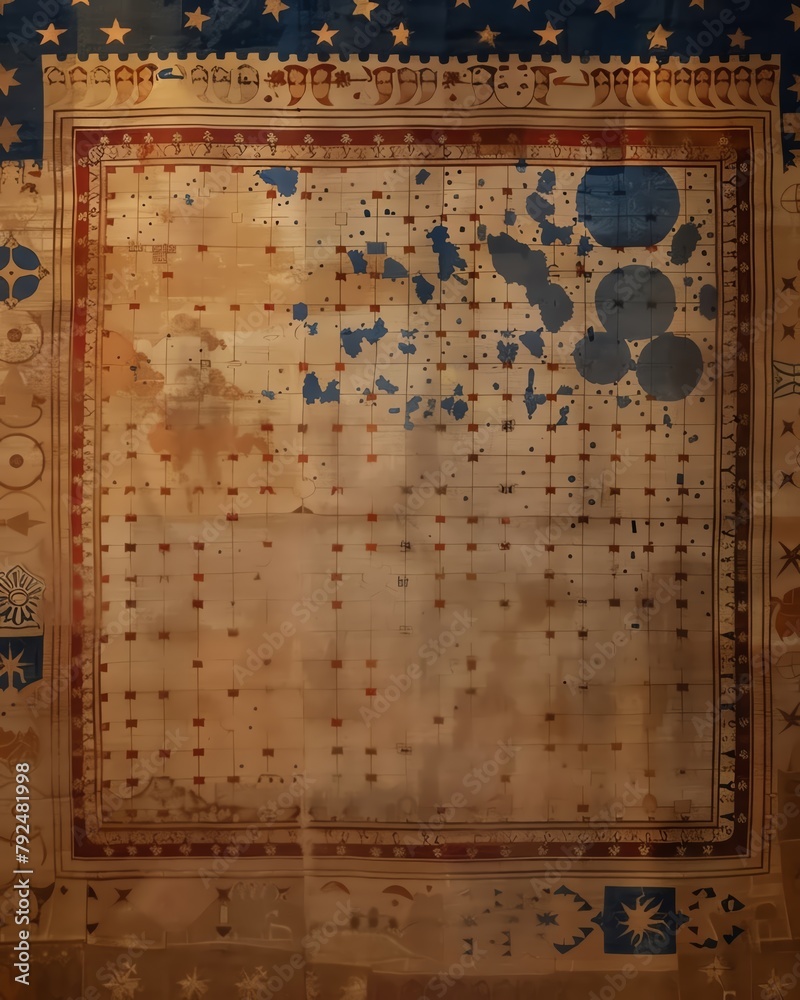 Consulting a chart filled with constellations, an astrologer planned ...