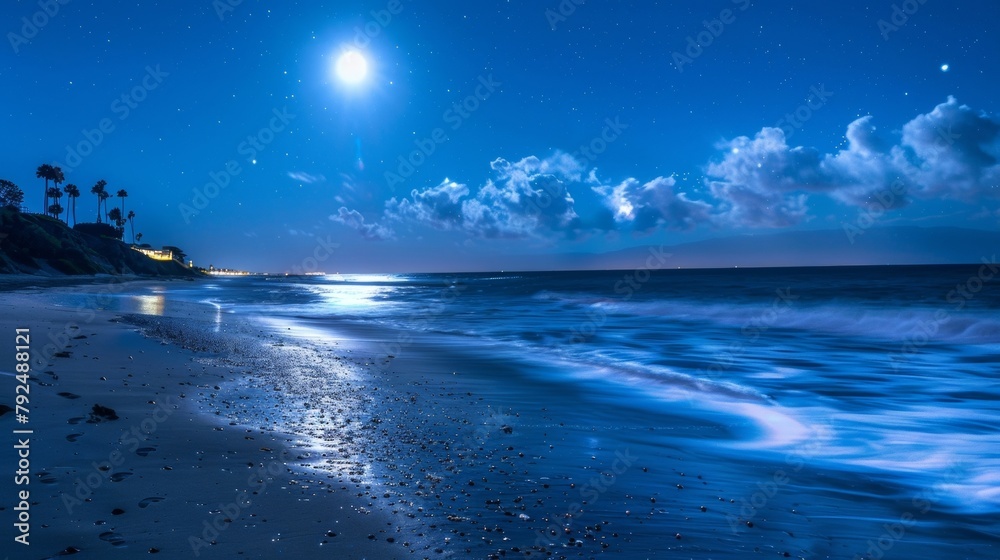 At Mystical Moonlight Beach natures own light show awaits you as the ...