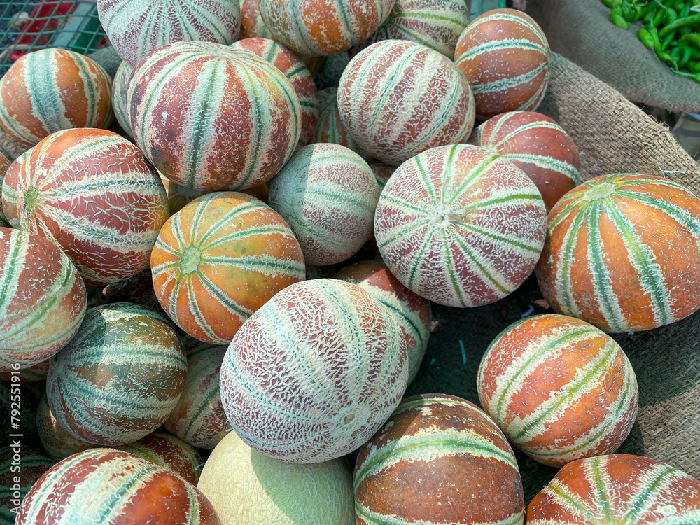 The Kajari melon, also known as the Delhi melon, is a small heirloom ...