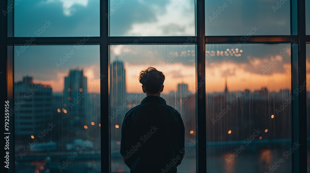 Introspective Solitude: Young Man Wrestles with Existential Crisis ...