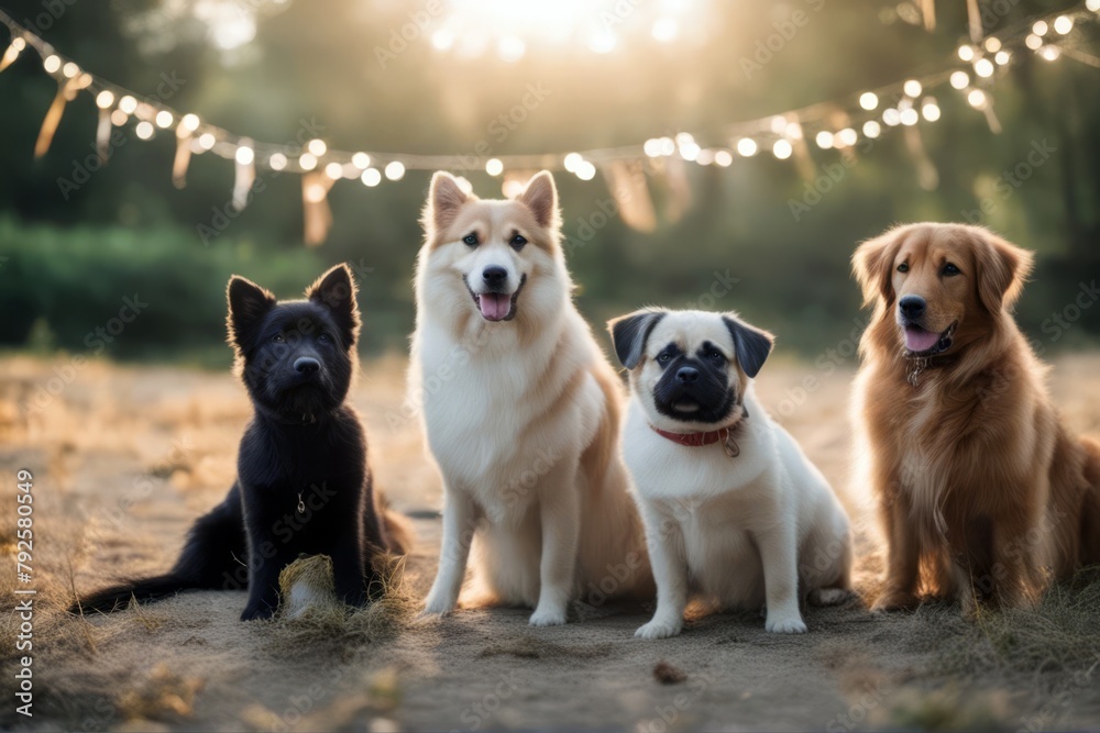 'pets adorable breeds fferent team birthday dog cat cute happy animal ...