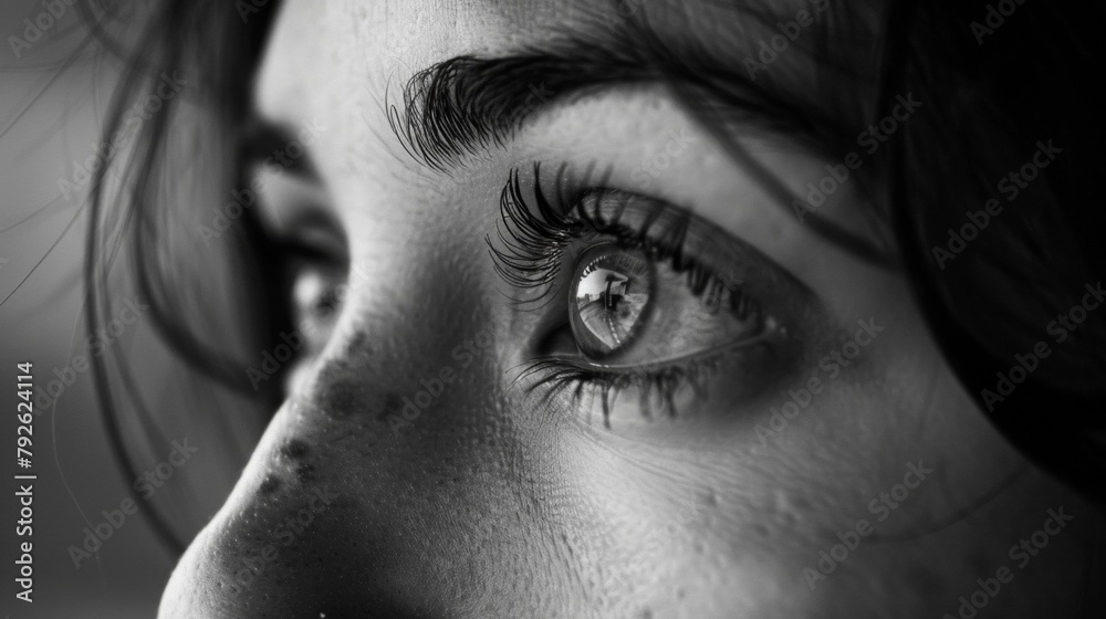 The counselors eyes portray a sense of empathy their expression soft ...