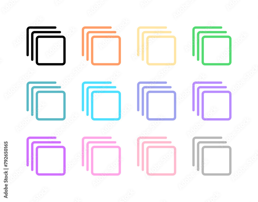 Editable layer stack vector icon. Part of a big icon set family ...