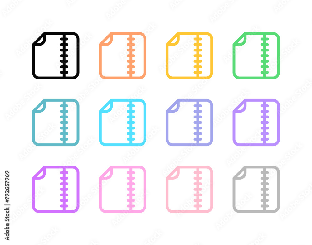 Editable vector archive compressed file icon. Part of a big icon set ...