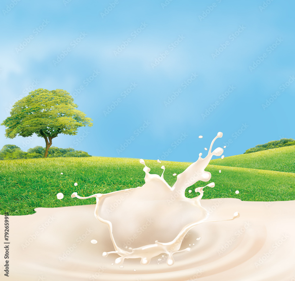 vache laitière, ferme, animal, champ, bétail, giclé de lait, Franc, du ...