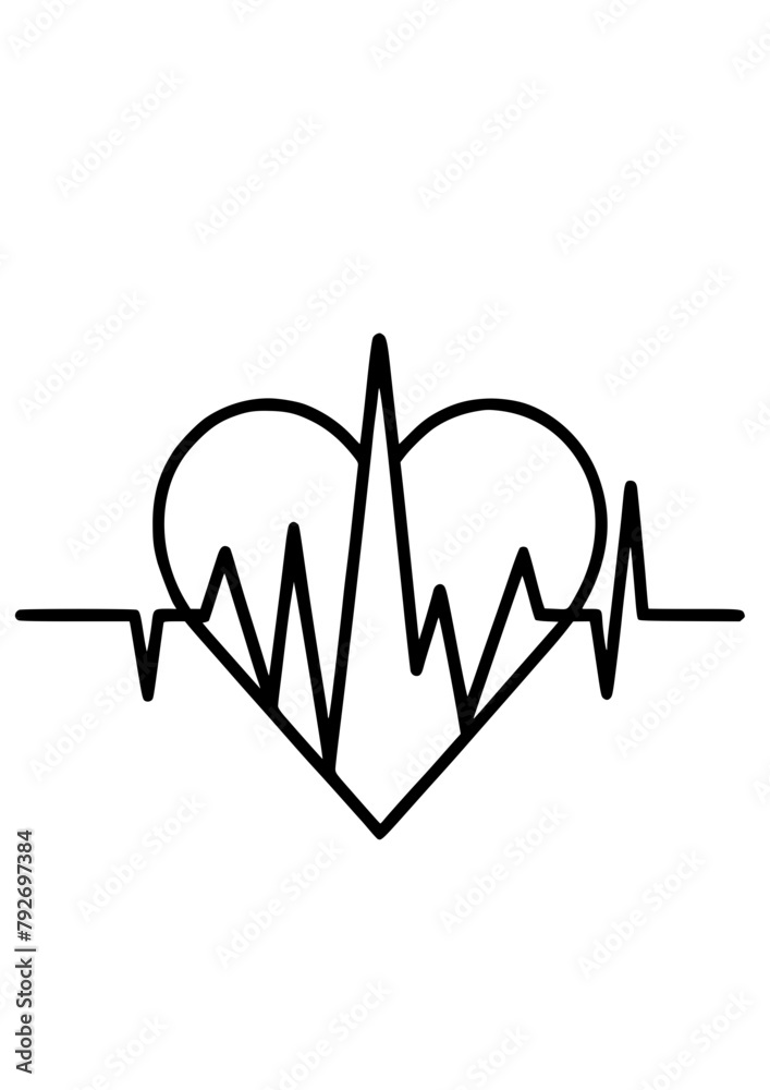Heartbeat Svg, Heart SVG, ECG, Health SVG, Heartbeat Clipart, Heartbeat ...