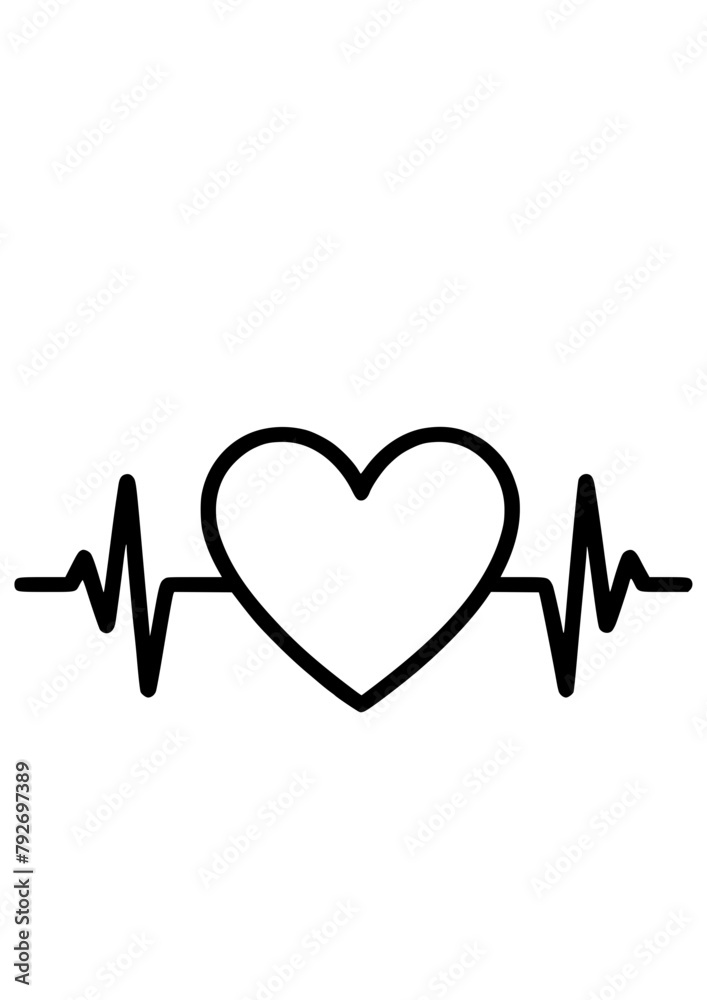 Heartbeat Svg, Heart SVG, ECG, Health SVG, Heartbeat Clipart, Heartbeat ...