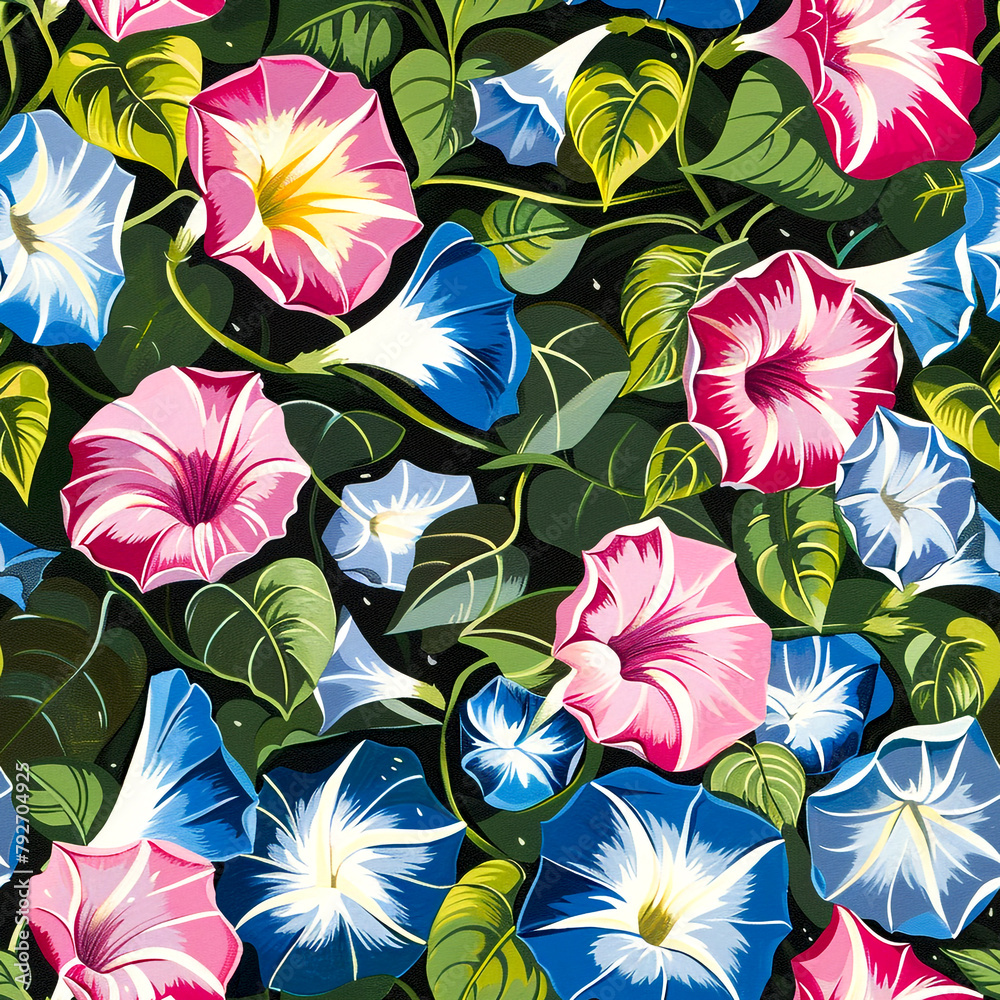 Morning Glory Magic: Use acrylics to paint enchanting morning glories ...