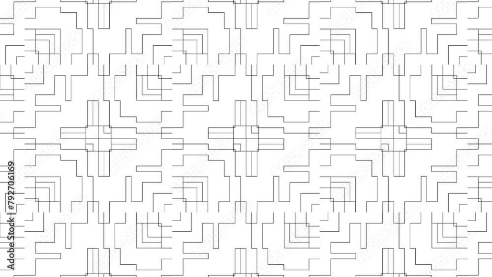 4k Abstract black and white color lines art pattern geometric shapes ...