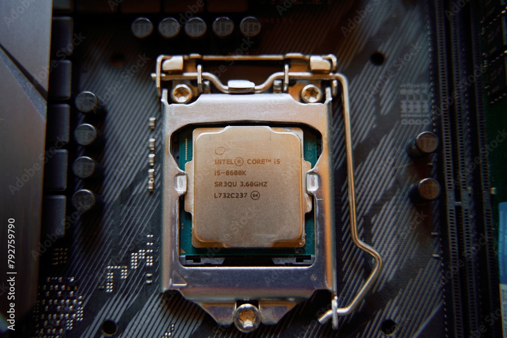 Powerful intel CPU for gaming, streaming and work being installed into ...