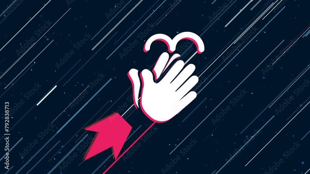 Washing hands symbol flies through the universe on a jet propulsion ...