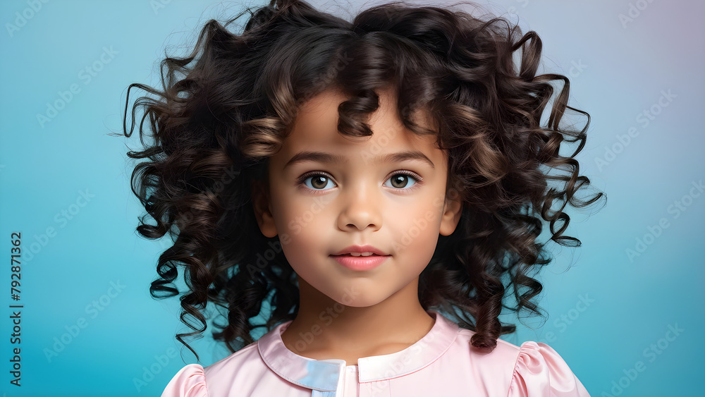 Trendy Perm Hairstyle for Young Girls, Pastel Beauty Hairdo, Adorable ...