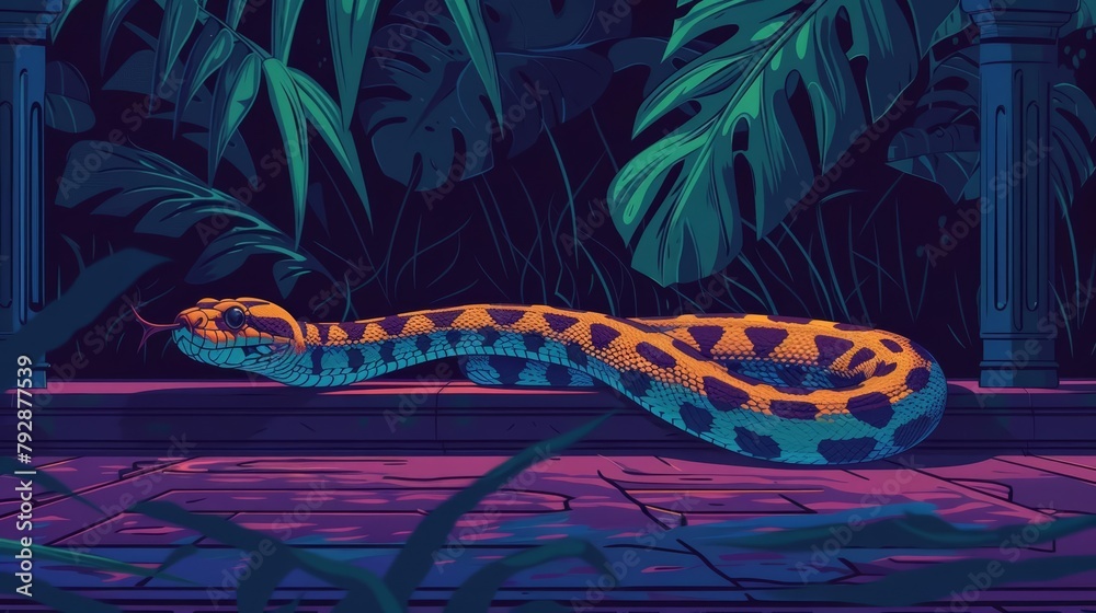 In a display of unexpected flexibility, a boa constrictor slithered ...