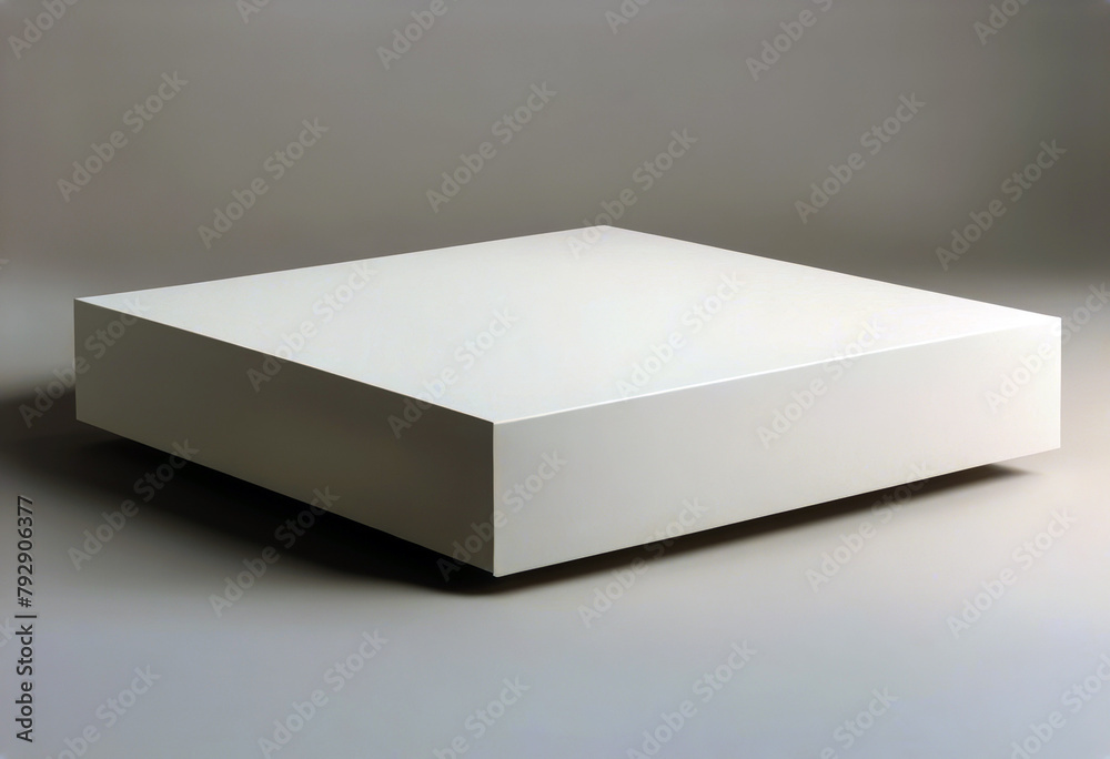 '3D Product Square Podium Beige Flat Background Lay Illustration poduim ...