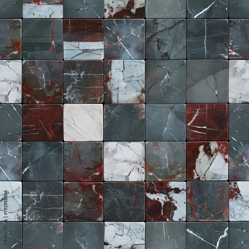 Elegant Mosaic of Luxurious Marble Textures - High-Resolution AI ...