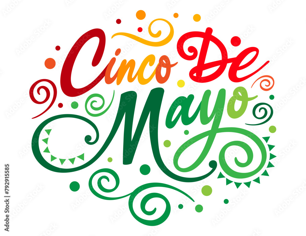 Cinco de Mayo logo, text, calligraphy lettering, font, icon, clipart ...