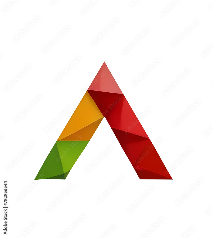 A letter mosaic logo Tangram png Letter A Tangram png A letter logo ...