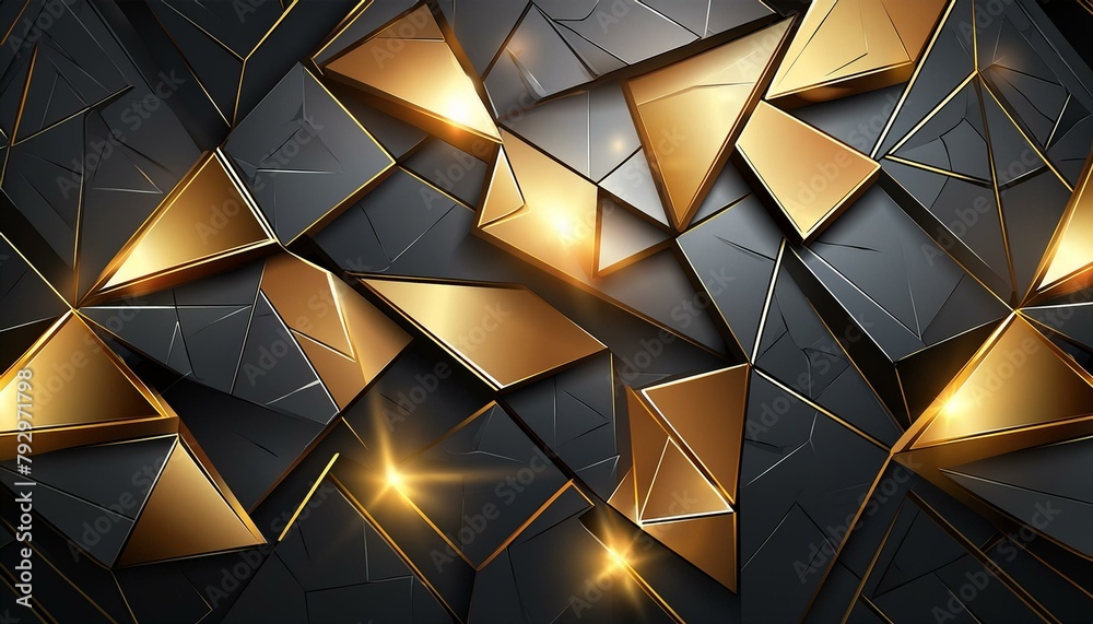 Generate a background with a dynamic geometric pattern of irregular ...