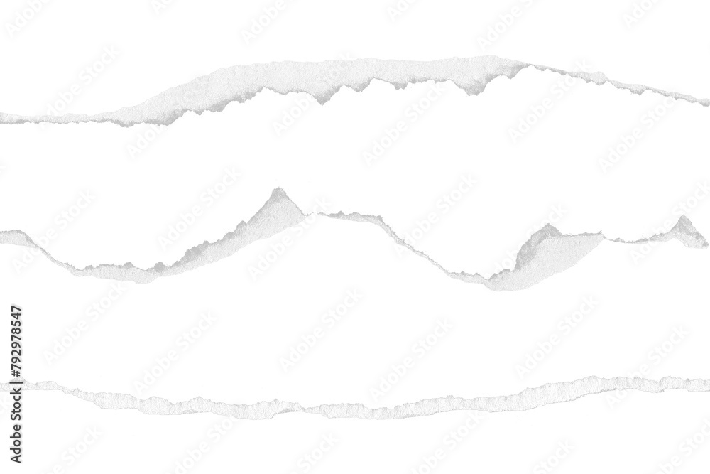 Ripped paper on transparent background, ripped paper, hole torn ...