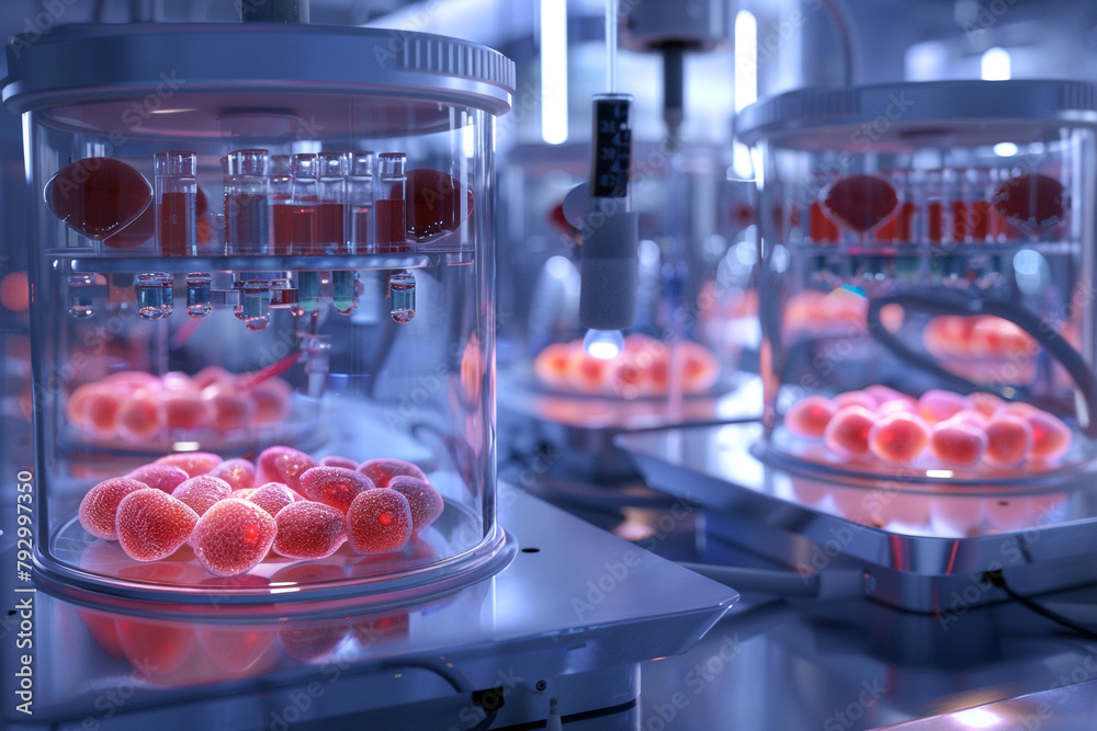 Visualization of a cell therapy lab culturing chimeric antigen receptor ...