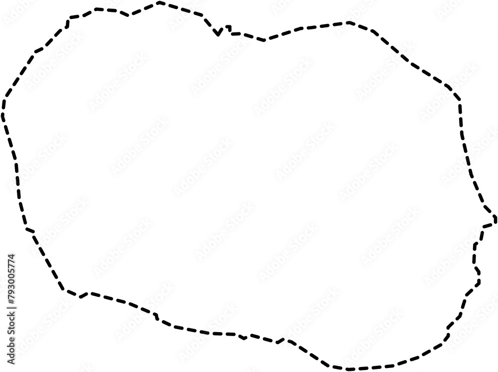 dash line drawing of cook island map. Stock Illustration | Adobe Stock