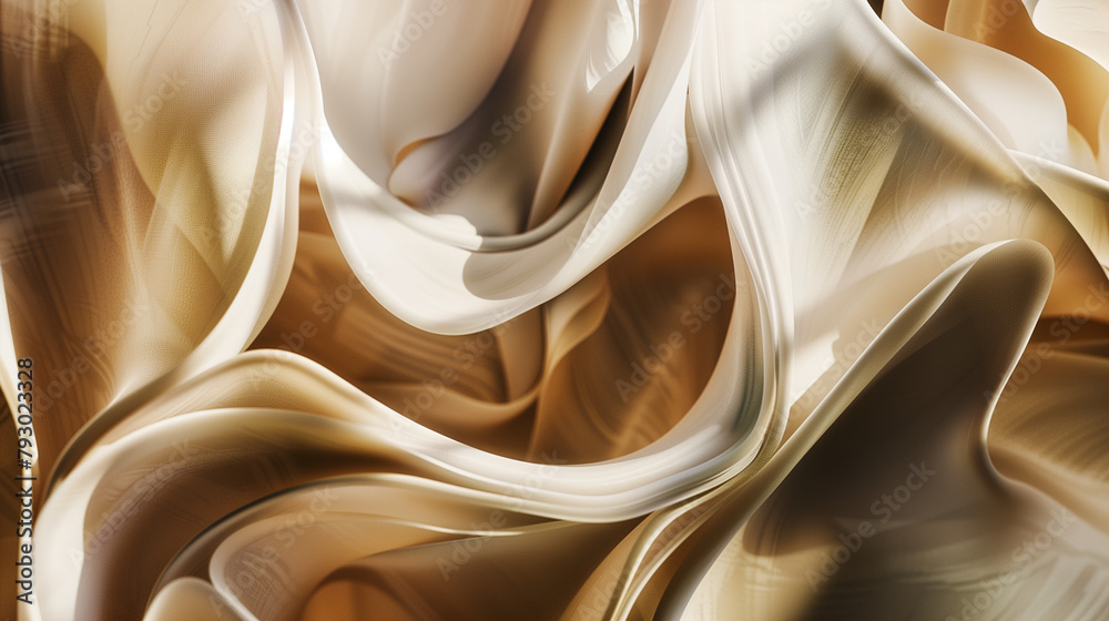 Nature-inspired abstract wallpaper evokes tranquility with botanical ...